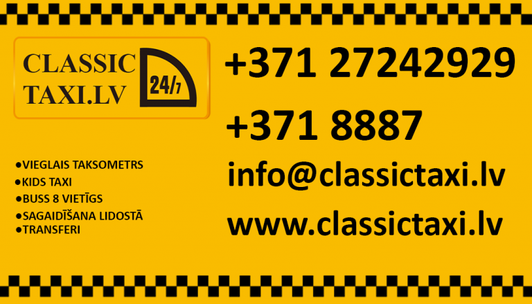 Classic Taxi – Ātri Taksometra pakalpojumi Rīgas apkārtnē 24/7 – +371 ...